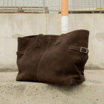 Clay Clutch Suede Sand Bag – Flattered