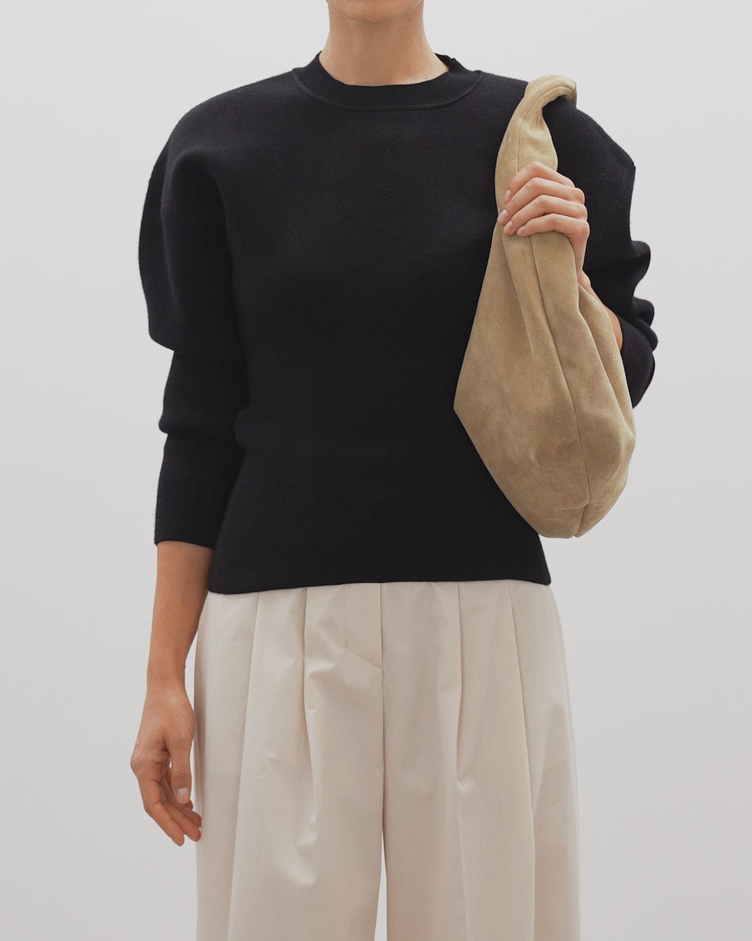 Alva Shoulder Bag Suede Sand Bag – Flattered