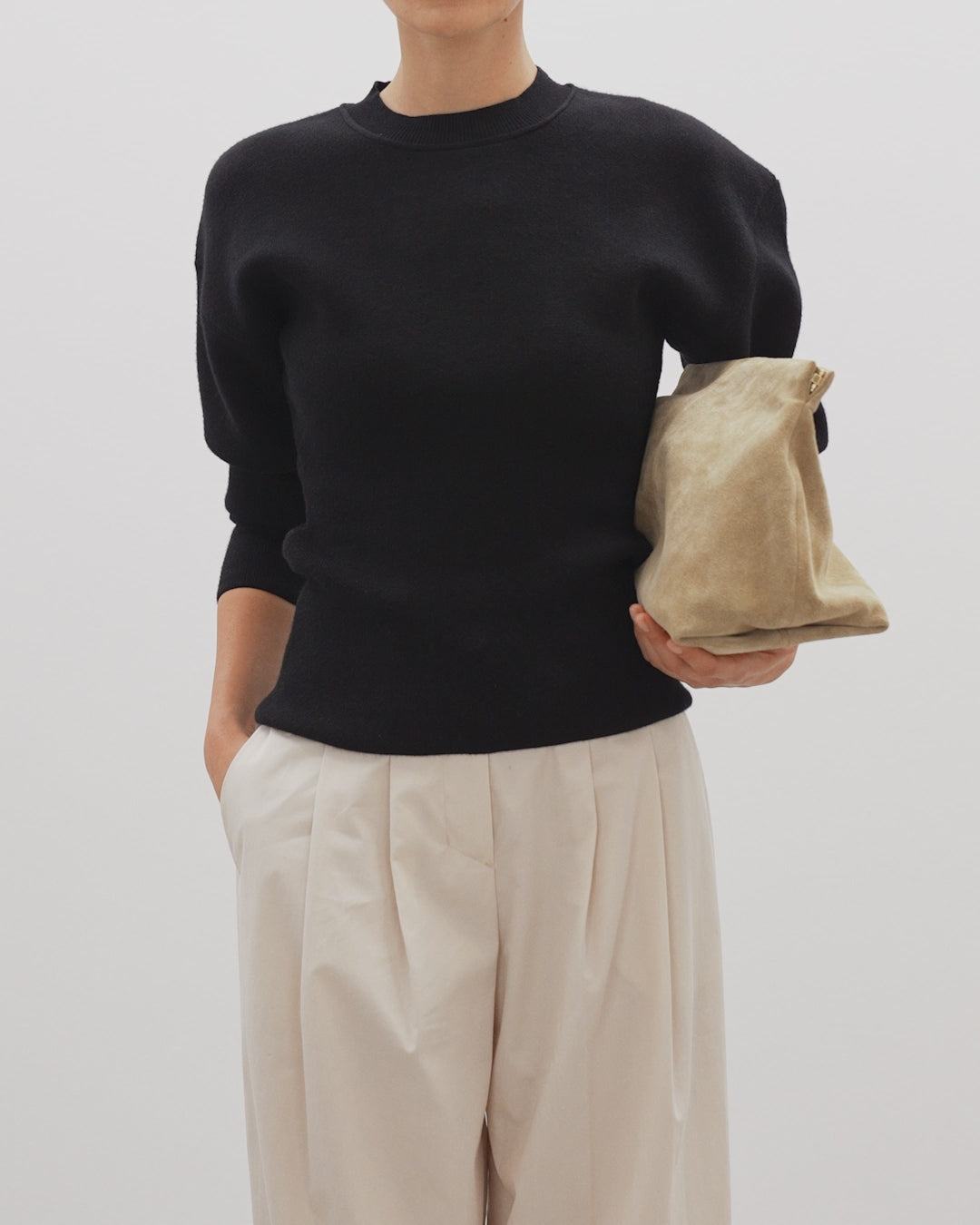 Clay Clutch Suede Sand Bag – Flattered